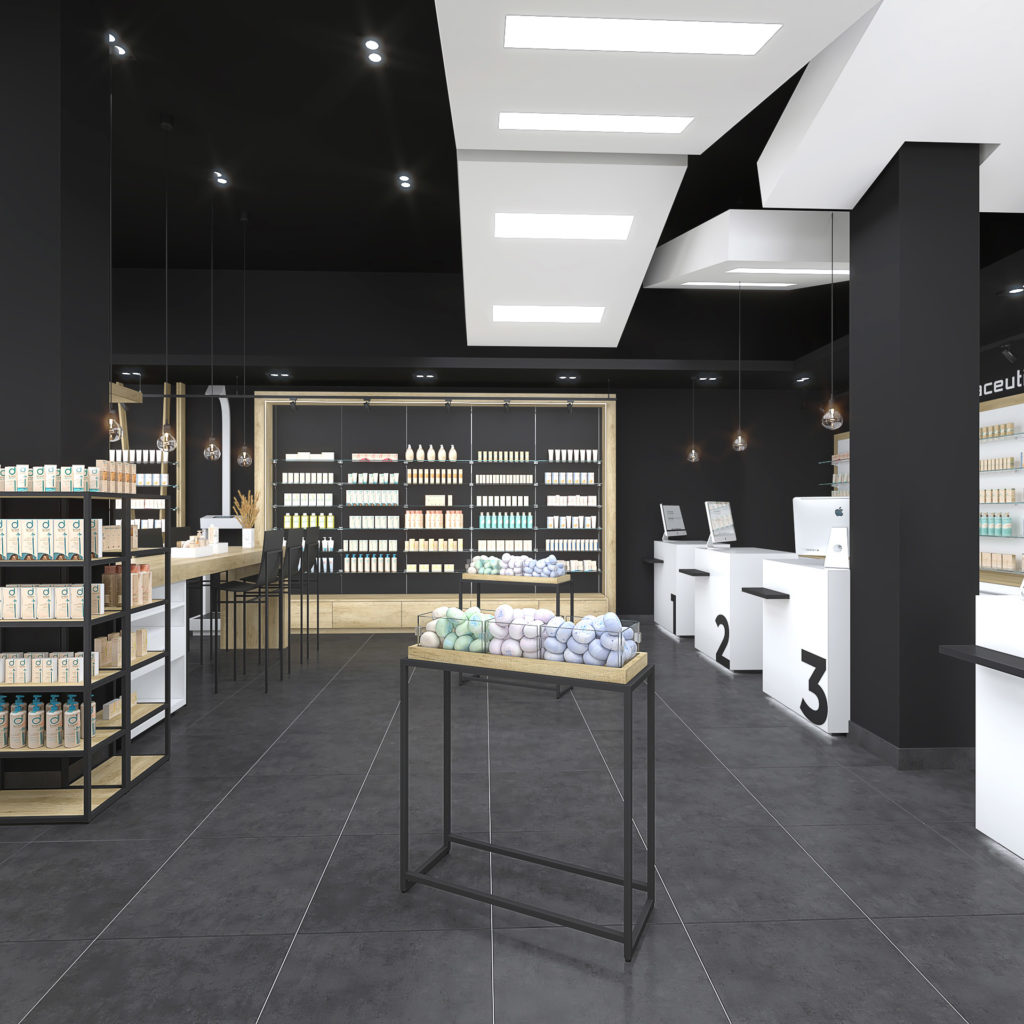 DISPLAY HAYATE KUBE - Inside Pharmacy SHOP
